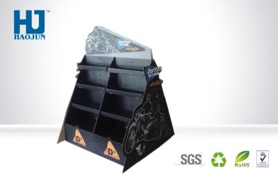China Battery Cardboard Display Stand For Greeting Cards / Gift Tags , 3 Slots Each Pallet for sale