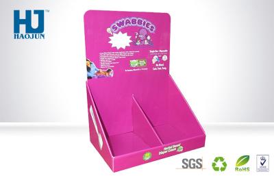 China Supermarket Retail Pink Cardboard Counter Display Boxes For Baby Toys for sale