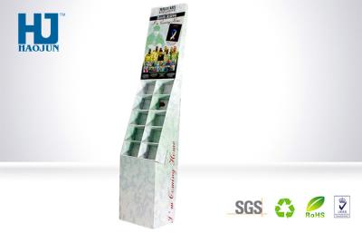 China Durable Attractive Cardboard Magazine Counter Display Rack For Advertising for sale