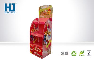 China Custom Foldable Cartoon Cardboard Pallet Display Rack For Ad Or Promotion for sale