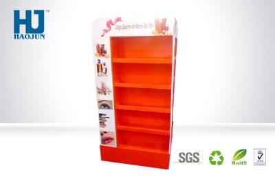 China 5 Layer Retail Cardboard Floor Display For Supermarket Cosmetic /  Lipstick for sale
