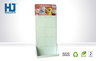 China Full Color Lovely Cardboard Advertising Displays With Hooks For Plush Toys Boutiques for sale