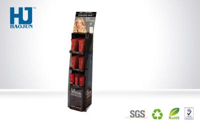 China Hair Conditioner Cardboard Advertising Displays Stand , Corrugated Cardboard Display Shelf for sale