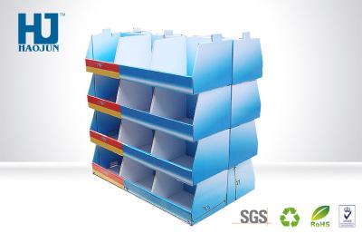 China Cube Cardboard Display Stand For Products Promotion , Retail Store Display Racks for sale