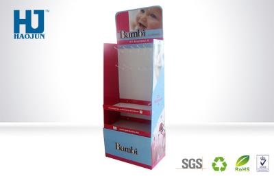 China Baby Talcum Powder Corrugated Cardboard Floor Displays , Merchandising Pallet Display for sale