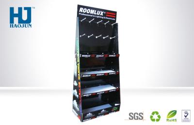 China Electronic Roomlux Paper Display Rack Eco-Friendly With Plastic Hook for sale