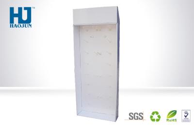 China Carton Curraged Cardboard Hook Display for Convenice Store , POP Display Shelf for sale