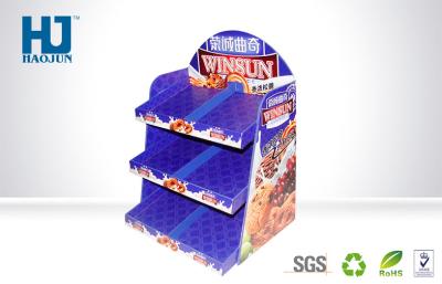 China Creative PDQ Floor Corrugated Cardboard display boxes For Cookies for sale
