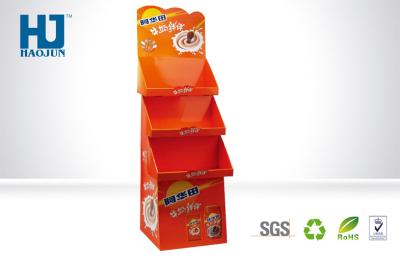China Corrugated Paper Cardboard Pallet Display Stand Trapezoid Shape For Milk for sale