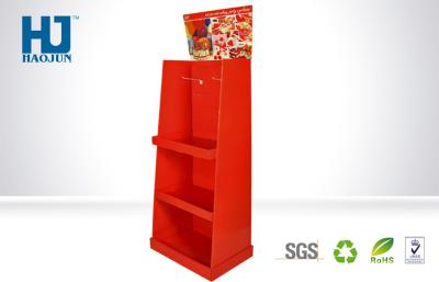 China Custom Durable Cardboard Floor Displays Full Color Offest Printing For Snacks for sale
