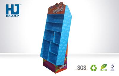 China Varnishing CMYK Cardboard Display Stand POP Corrugated Paper For Supermarket for sale