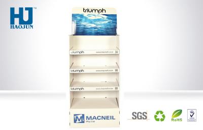 China Promotion Cardboard Floor Displays Stand For Supermarket Water Bottles Promotion Display for sale