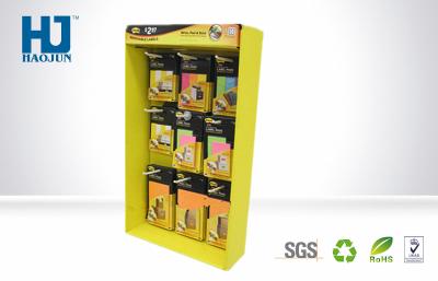 China Mobile Phone Battery Cardboard Hook Display Rack for Promotion Hanging Items for sale