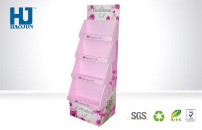 China Pink Perfect Exhibition Cosmetics Display Stands For shopping mall Advertising for sale