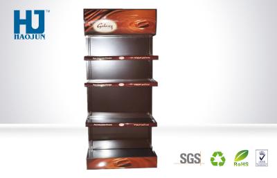 China Supermarket Cardboard Floor Displays for Chocolate , Cookies Cardboard Display Shelf for sale