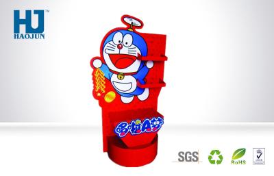 China Customized Promotional Red Doraemon Shape Cardboard Advertising Display For Doraemon Toys for sale
