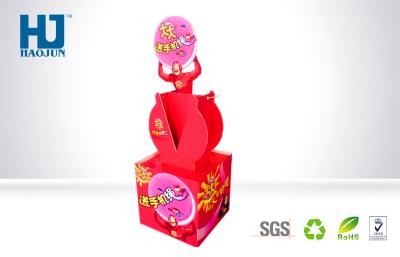 China OEM Custom Unque Design Cardboard Advertising Displays For Bubble Chewing Gum for sale