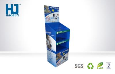 China Corrugated Drinking Water Paper Display Rack , Four Color Printing Display Stand for sale
