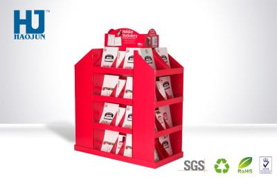 China Floor Book / DVD Pocket Custom Cardboard Display Colored For Advertising for sale