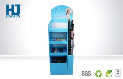 China Lightweight Retail POP Display Shelf , Custom Cardboard Umbrella Display Stand for sale