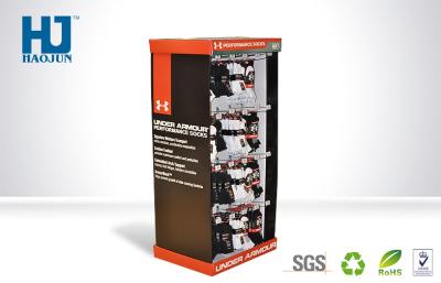 China Reclyable Custom Cardboard Hook Display , Socks Cardboard Display Rack for sale