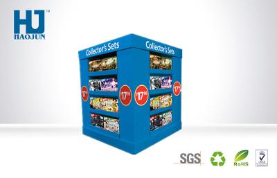 China Glossing DVD Cardboard Display Stand Eye-Catching Film For Advertising for sale