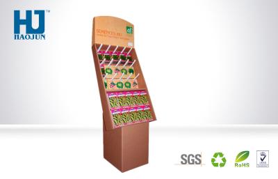 China 4C Offest Printing Cardboard Hook Display For Vegetable Seeds / Seedlings for sale
