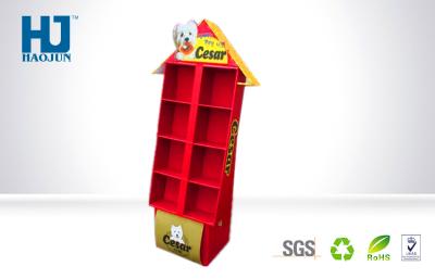 China Portable Cardboard Advertising Displays , Corrugated Cardboard Pallet Display for sale
