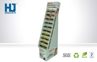 China Two Lines Customized  Environmental Cardboard Floor Display Stand for Sunglasses for sale