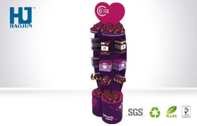 China 4C Violet Cardboard Hook Display for Chocolate / Candy / Desert for sale