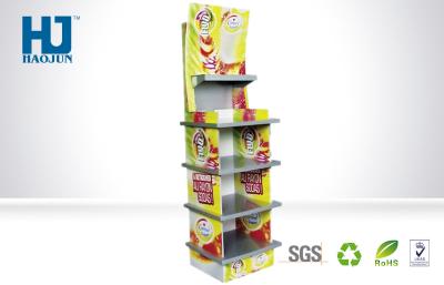 China Snacks Retail Advertising High Quality Cardboard Pallet Display Stand 4C Offest Printing for sale
