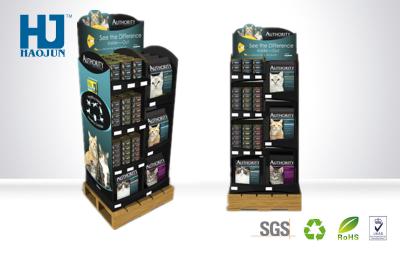China Customized Popular Cardboard Pallet Display Corragated Supermarket Shelves for Cat Food for sale
