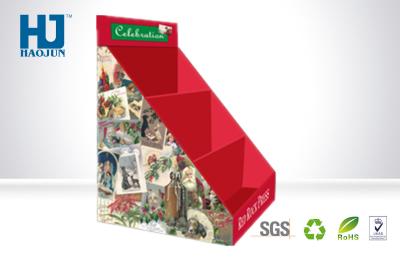 China Corrugated Red Glossy Cardboard POP Display Lightweight Foldable for sale