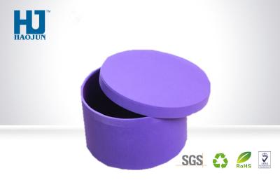 China Round Purple Small Cardboard Boxes for Gift / Watches / Decorations for sale