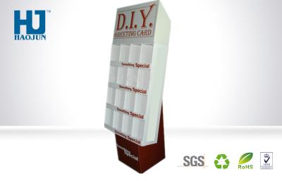 China Foldable Cardboard Display Stand Varnishing Surface For Supermarket for sale