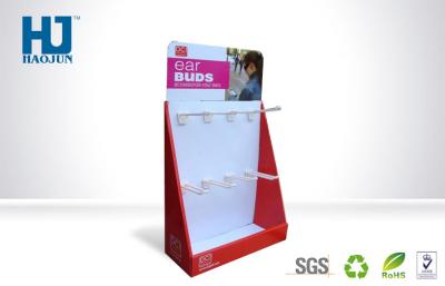 China Cardboard Counter Display Boxes with Hooks , Counter Display Stands Customized for sale