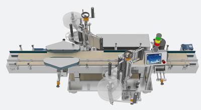 China 1500BPH Big Drum Automatic Sticker Labeling Machine Intelligent Self Adhesive 220V 3KW for sale