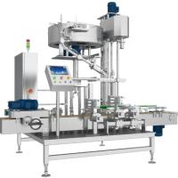 China Automatic Single Head Ropp Capping Machine FX-1D 600BPH 1-5L 5-30L Drum for sale