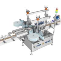China Automatic Round Bottle Double Sided Labeling Machine TS-150 220V 2.4KW 50-100 Bottles Per Minute for sale