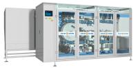 China Robotic Bottle Unscrambler Machine LP-D70 Quick Bottle Size Switch 50-1000ml for sale