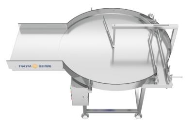 China Robotic Bottle Unscrambler Machine XJ-1000 Rotary Bottle Feeder for sale