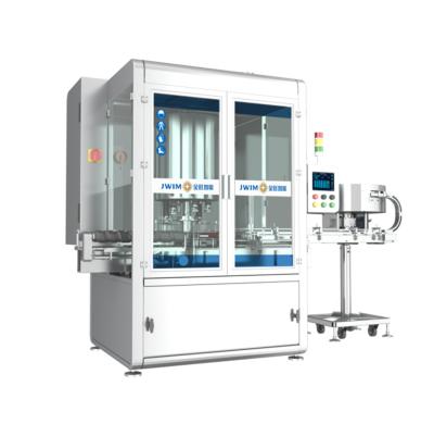 China PLC Controlled Rotary Automatic Screw Capping Machine 6 Head 50ML-1000ML Max 7500 BPH for sale