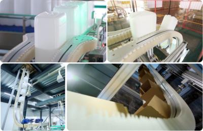 China Carton Barrel Gripper Conveyor System with Aluminum Frame and Belt Clamping for Multi-Floor Material Transport for sale