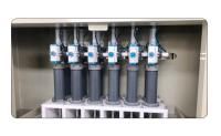 China Automatic Pesticide Filling Machine 5-50ml Stainless Steel Touch Screen Rotary Filler for sale