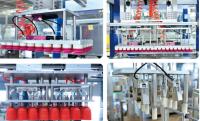 China Fully automatic carton packing machine with touchscreen frequency converter and servo system for packaging of bottles for sale