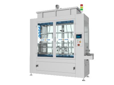 China PLC Controlled Micro-Computer Filling Machine with Electric Scale Weight Feedback and Stainless Steel 304 Frame for sale