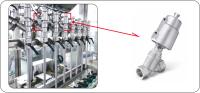 China PLC Controlled Micro-Computer Filling Machine with Electric Scale Weight Feedback and Stainless Steel 304 Frame for sale