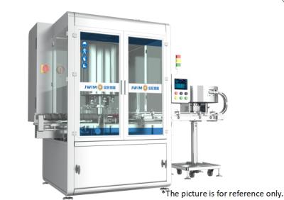 China Pesticide Filling Machine Utilizing Rotary Structure And Cap Grabber Technology For Accurate And Fast Filling Operations for sale