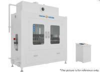 China Pesticide Filling Machine Inline Gravity Filling Machine with Touch Type Man Machine Interface for User Friendly Control for sale