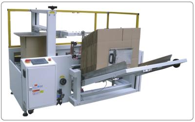 China Automatic Cardboard Box Erector and Sealer Machine with PLC Control System for Industrial Packaging Automation for sale